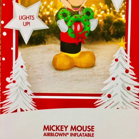 Disney | Holiday | Mickey Mouse Airblown Inflatable 5 Ft Tall | Poshmark